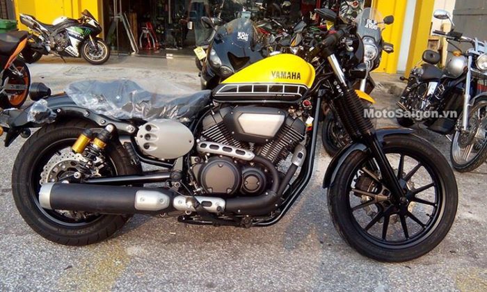 Cận cảnh Yamaha XV950 Racer 2016 bản kỷ niệm và màu xám - Motosaigon