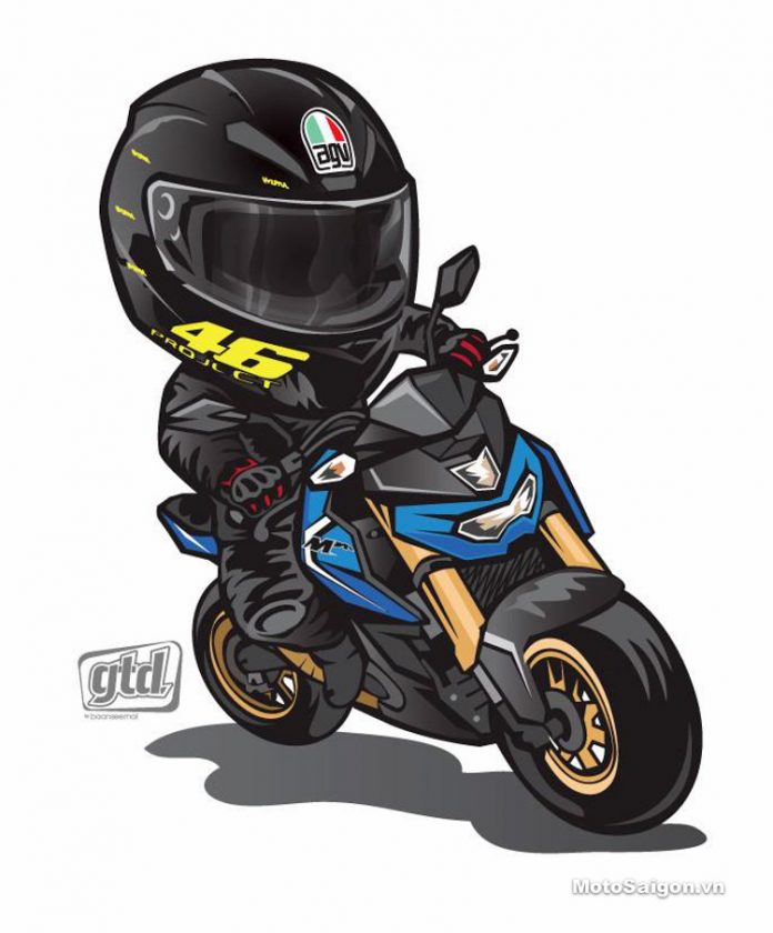 Cực "kute" với bộ hình vẽ Moto phong cách Chibi - Motosaigon