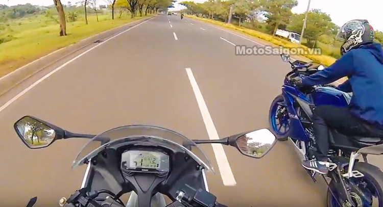 Yamaha R15 v3 so tài với Suzuki GSX-R150 - Motosaigon