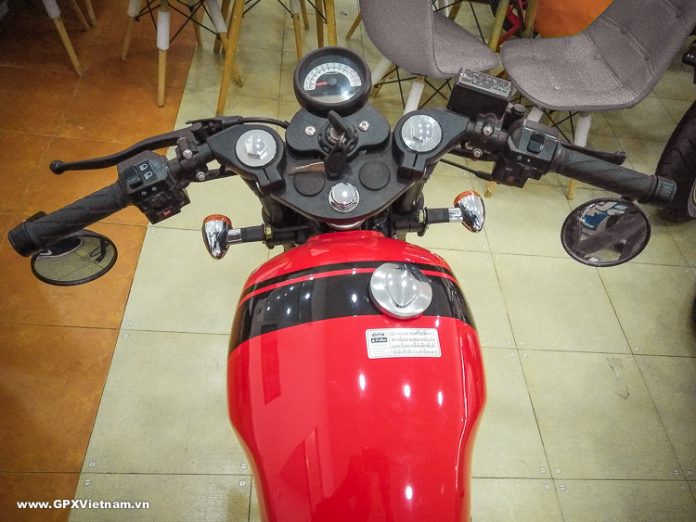 GPX Legend 200 màu mới Trắng và Đỏ giá không đổi - Motosaigon