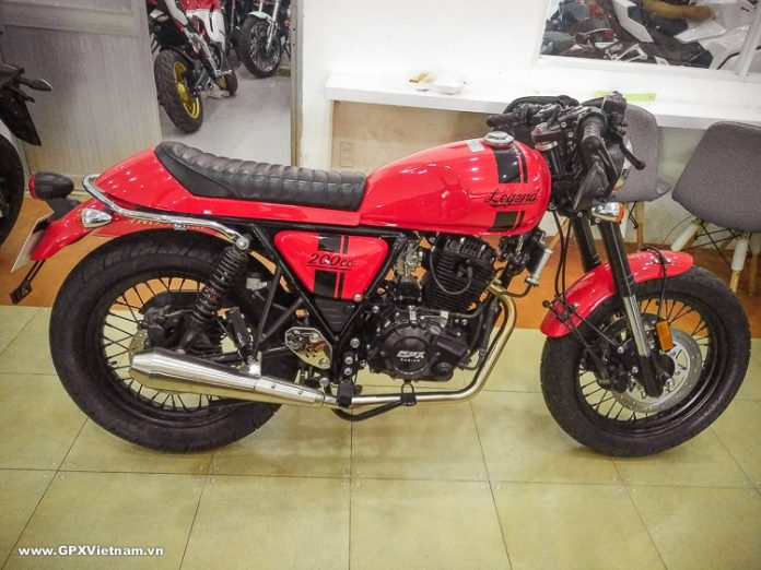 GPX Legend 200 màu mới Trắng và Đỏ giá không đổi - Motosaigon