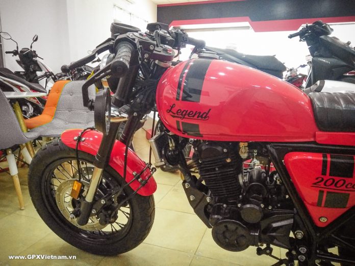 GPX Legend 200 màu mới Trắng và Đỏ giá không đổi - Motosaigon