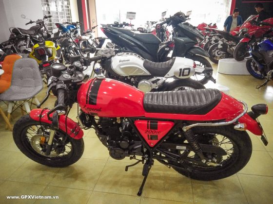 GPX Legend 200 màu mới Trắng và Đỏ giá không đổi - Motosaigon