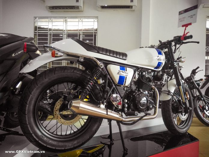 GPX Legend 200 màu mới Trắng và Đỏ giá không đổi - Motosaigon