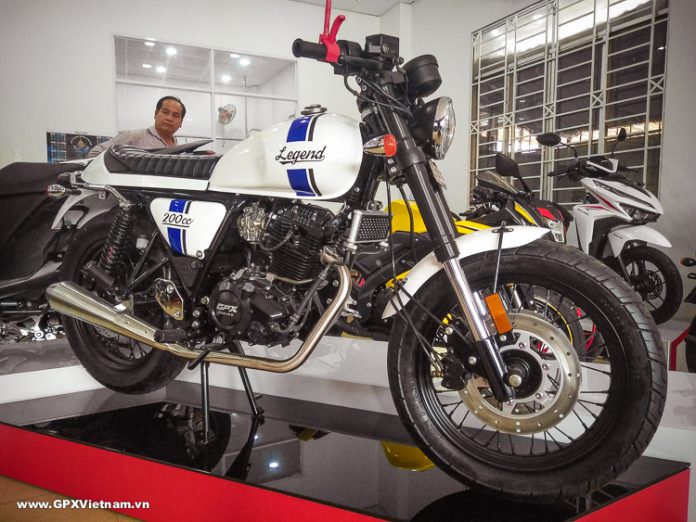 GPX Legend 200 màu mới Trắng và Đỏ giá không đổi - Motosaigon