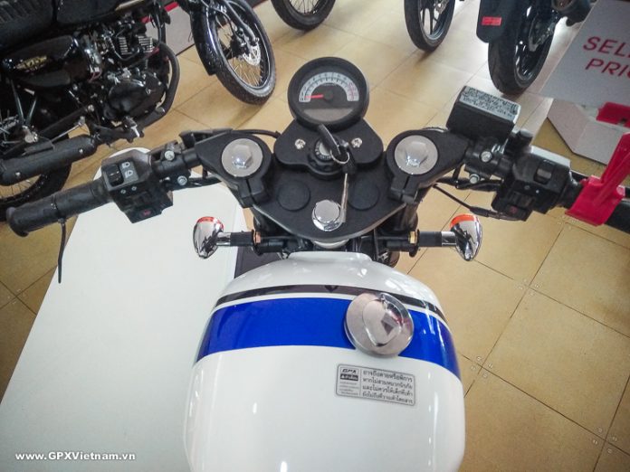 GPX Legend 200 màu mới Trắng và Đỏ giá không đổi - Motosaigon