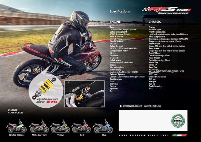 Benelli RFS150i LE 2019 bản giới hạn chốt giá hơn 40 triệu cạnh tranh ...