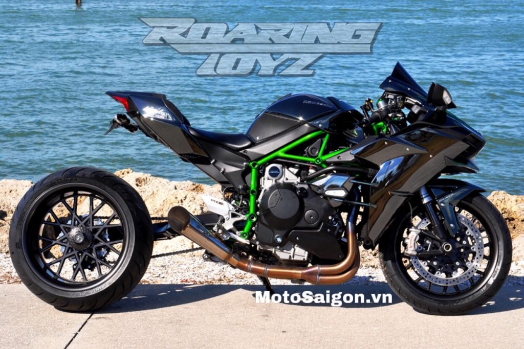 Kawasaki Ninja H2 độ phong cách bánh béo bởi xưởng độ Roaring Toyz ...