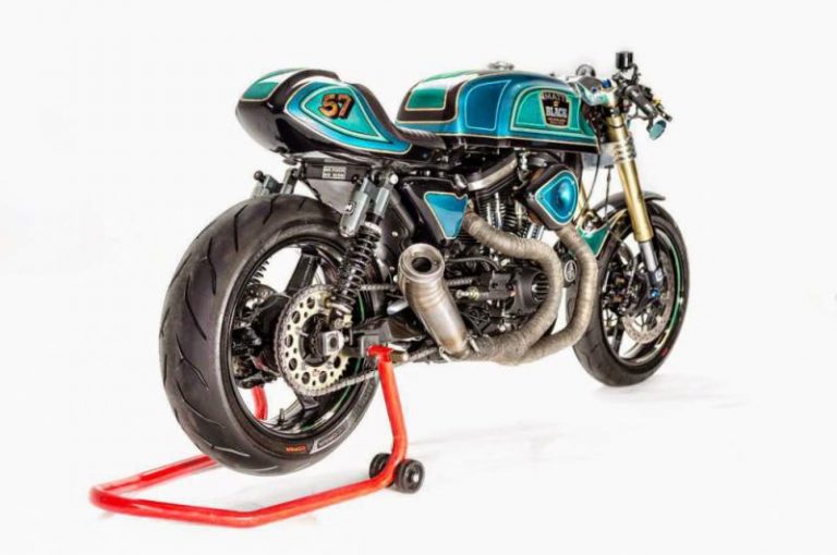 Harley Davidson Sportster 883 cafe racer chất lừ từ xưởng độ Matt Black ...