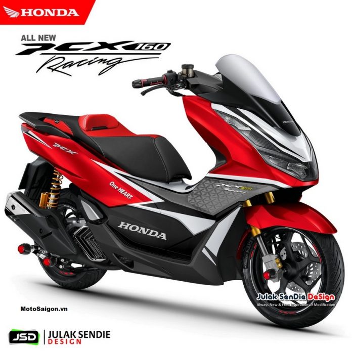 Bất ngờ với hình ảnh render của Honda PCX 160 Racing được đăng tải ...