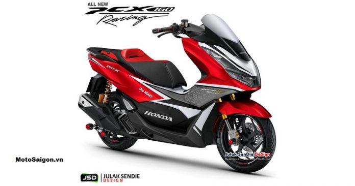 Bất ngờ với hình ảnh render của Honda PCX 160 Racing được đăng tải ...