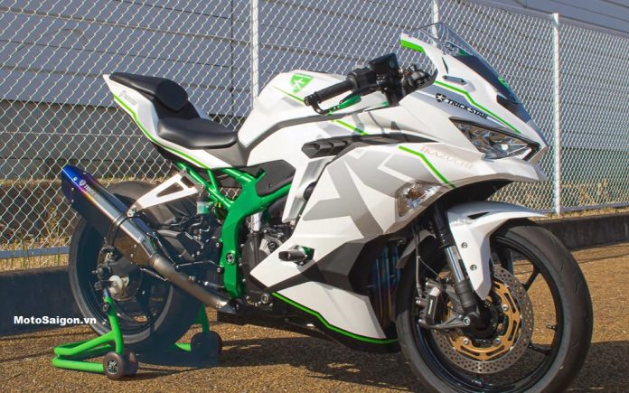 Kawasaki Ninja ZX-4R được tiết lộ qua các hình ảnh bằng sáng chế ...