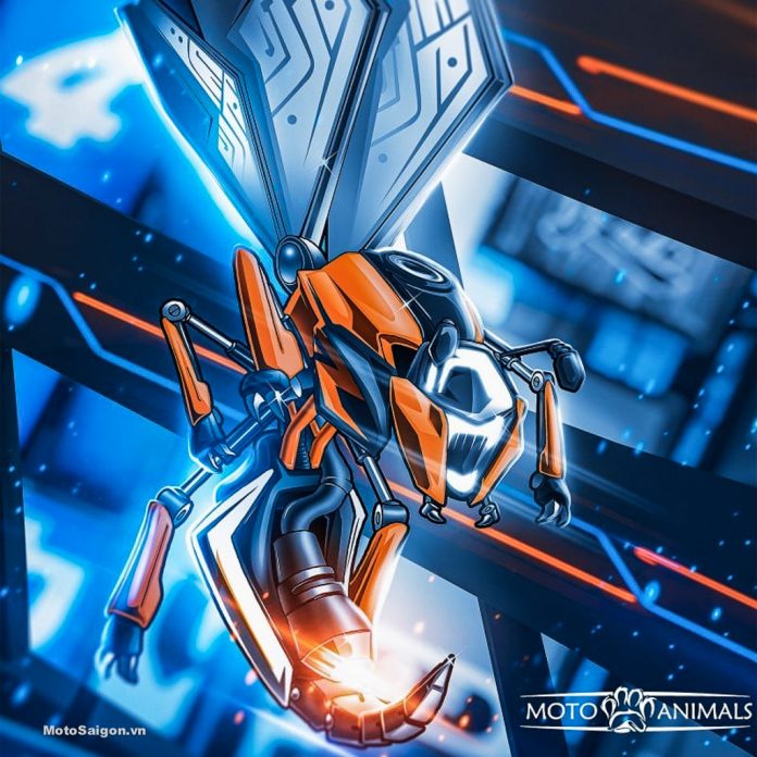 Khi mô tô pkl biến hóa thành động vật dã thú của moto animals - Motosaigon