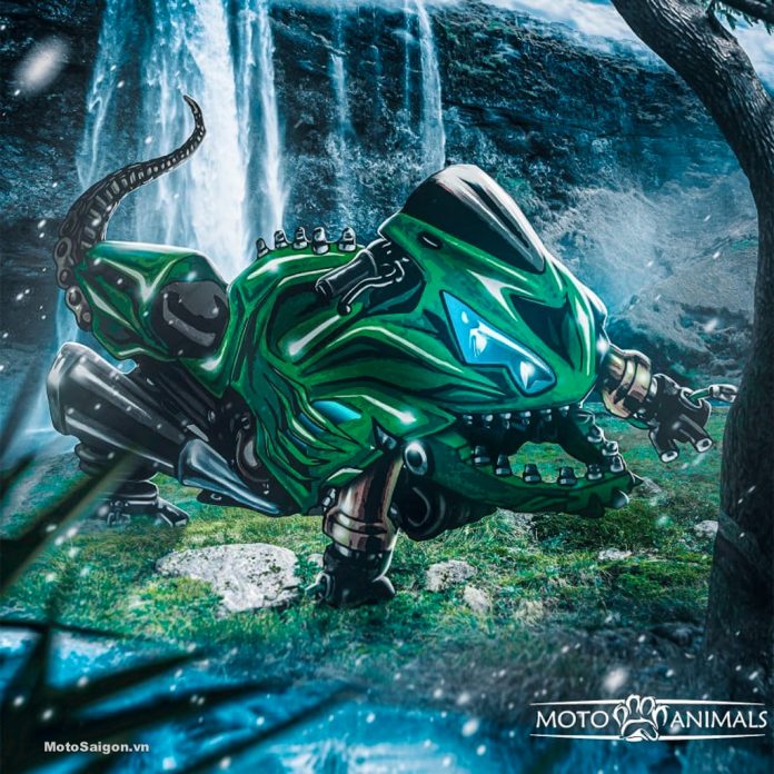 Khi mô tô pkl biến hóa thành động vật dã thú của moto animals - Motosaigon