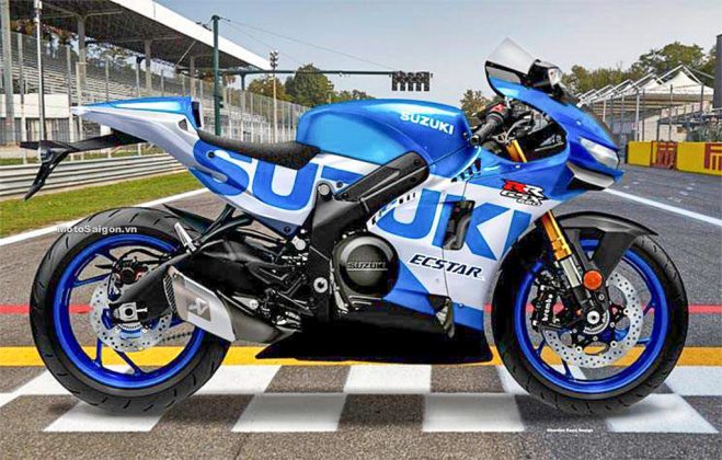 Suzuki GSX-R650 trang bị động cơ V-Twin đấu với Yamaha R7 - Motosaigon