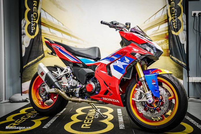 Winner X v3 HRC độ ghi đông trần kèm nhiều đồ chơi đáng giá - Motosaigon