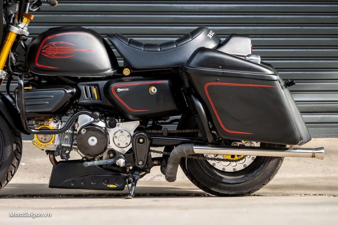 Khỉ con Monkey 125 độ bodykit Touring như Harley-Davidson StreetGlide ...