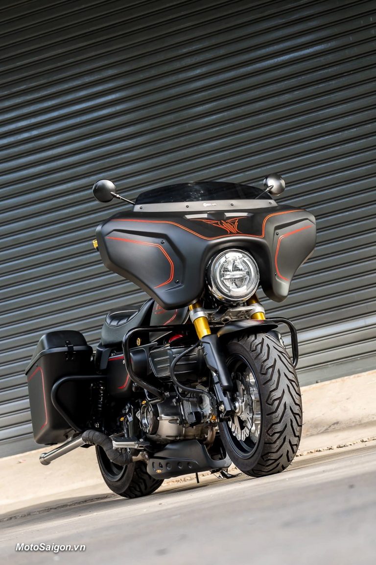 Khỉ con Monkey 125 độ bodykit Touring như Harley-Davidson StreetGlide ...
