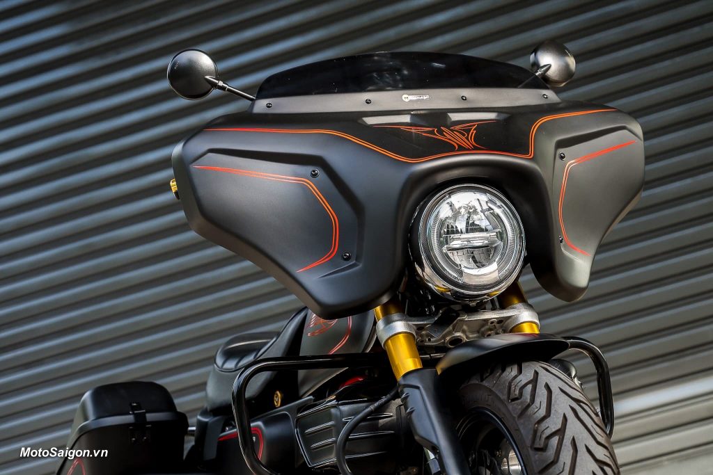 Khỉ con Monkey 125 độ bodykit Touring như Harley-Davidson StreetGlide ...