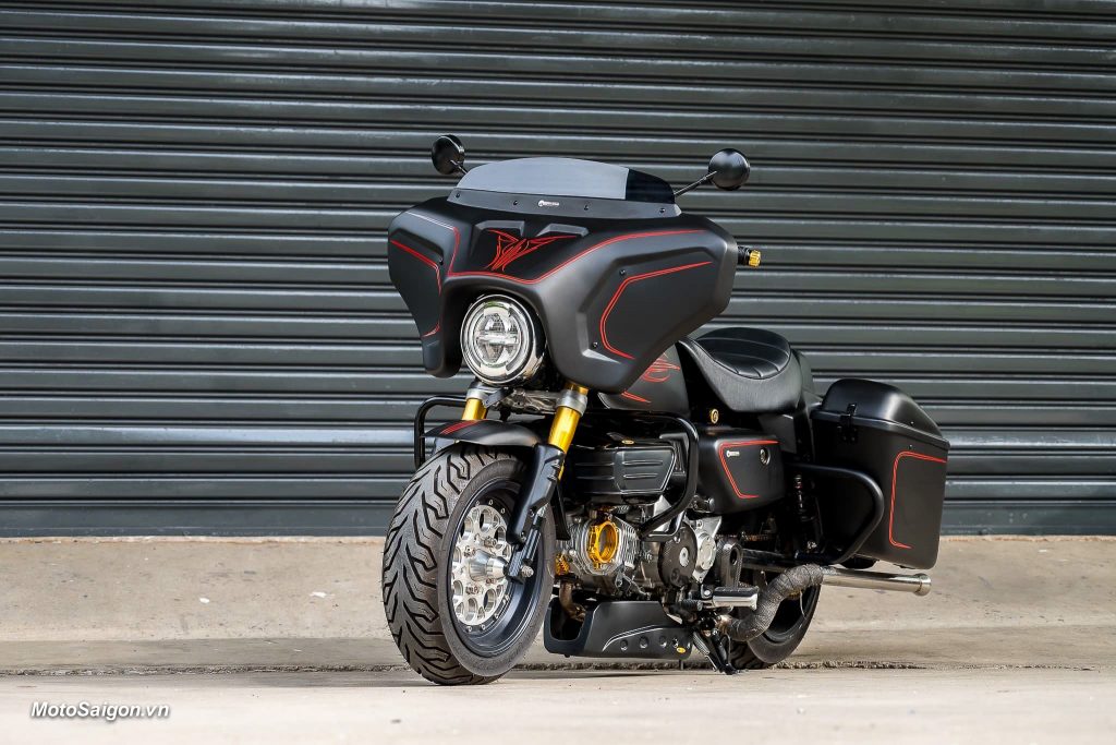 Khỉ con Monkey 125 độ bodykit Touring như Harley-Davidson StreetGlide ...