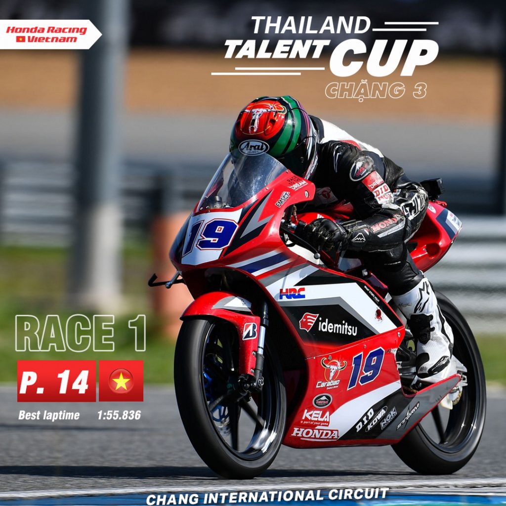 Thailand Talent Cup 2022 - Chặng 4: Tay đua Nguyễn Tôn Anh Phú cùng đội ...