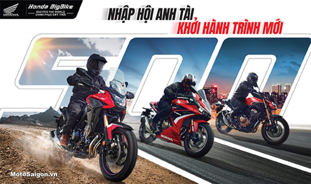 Honda công bố giá xe CBR500R CB500X CB500F 2022 trang bị phuộc Showa cao cấp - Motosaigon