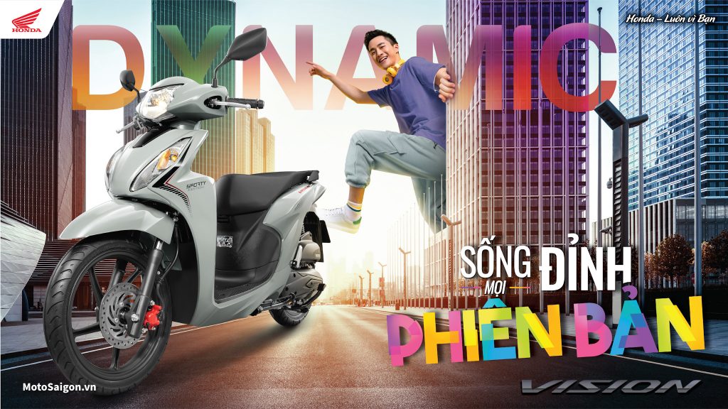 Honda Vision | Giá xe Vision 2023 phiên bản mới nhất - Motosaigon
