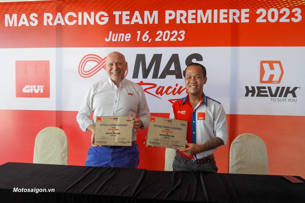 Givi Việt Nam chính thức ký kết tài trợ đội đua MAS Racing - Motosaigon
