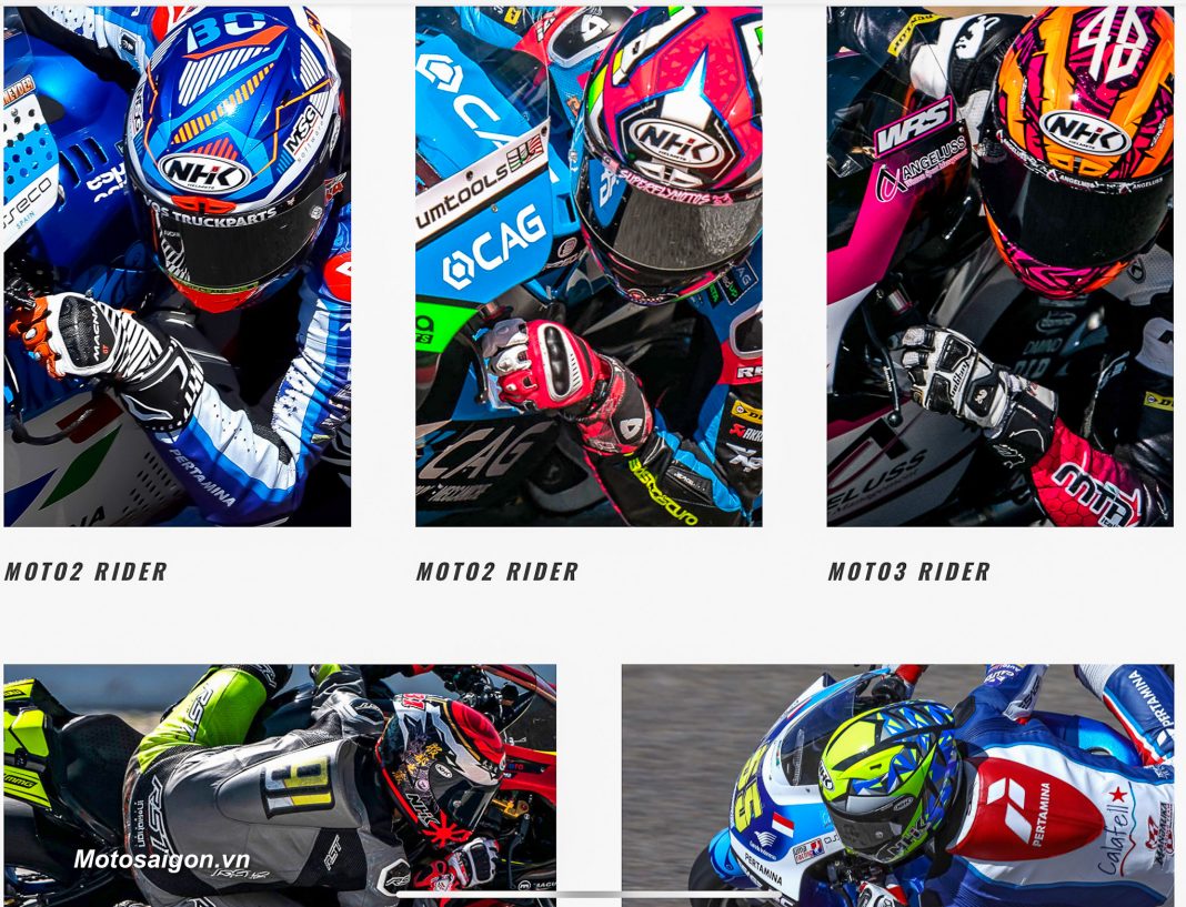 Tay đua Moto3 xuất hiện tại gian hàng NHK Helmet trường đua Sepang ...