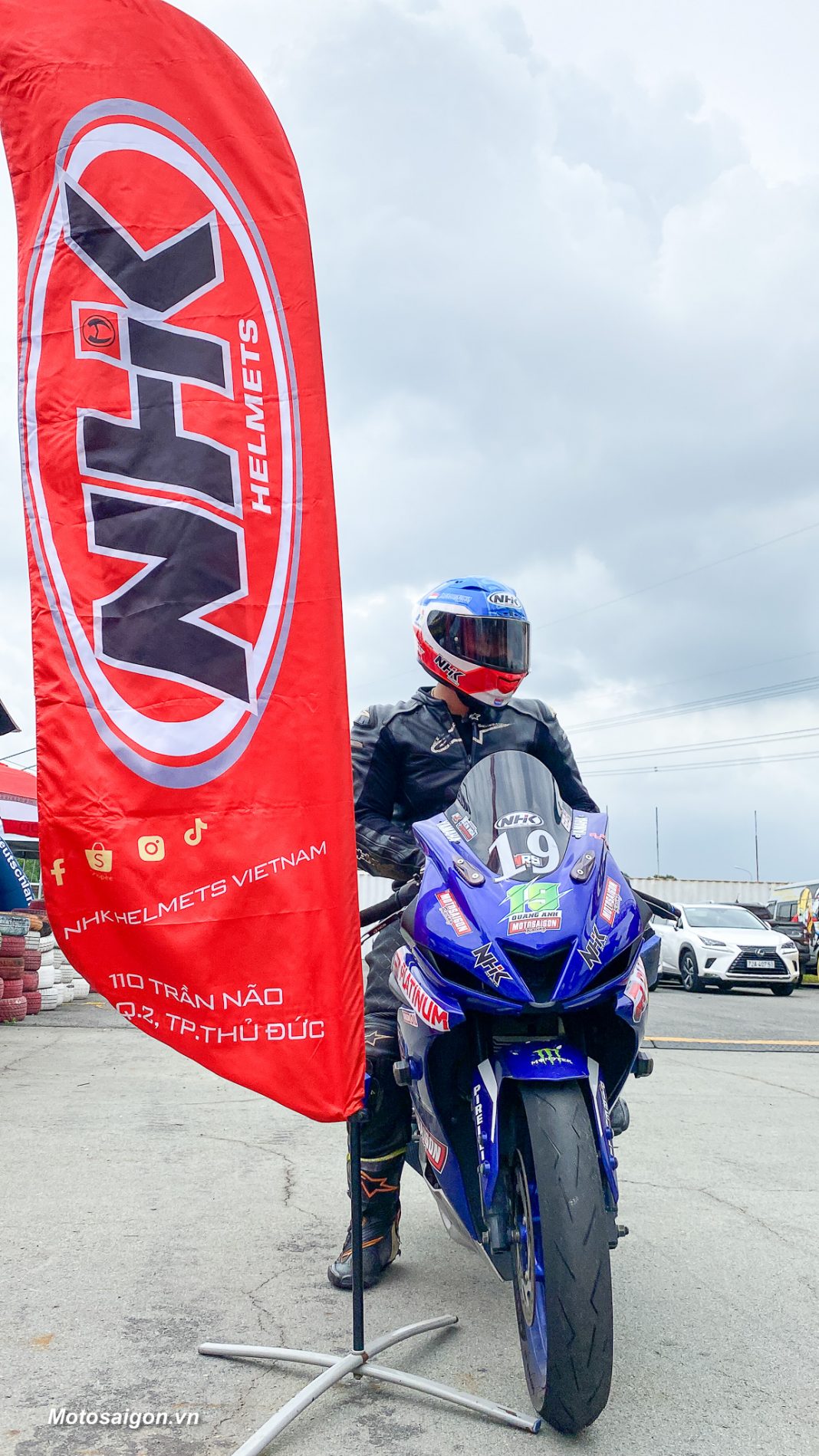 Đánh giá thực tế nón bảo hiểm NHK GP-R Tech Mandalika sau giải đua - Motosaigon