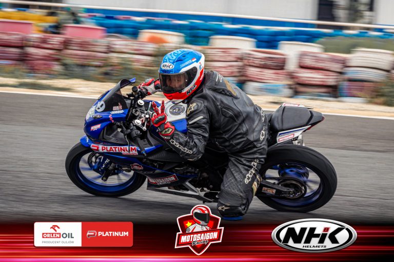 Đội đua Motosaigon Racing chính thức ra mắt với 02 nhà tài trợ Dầu nhớt Orlen và NHK Helmets ...