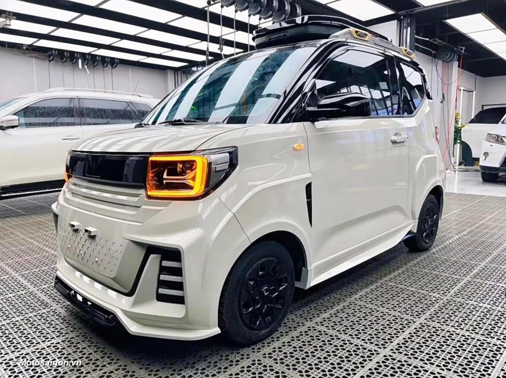 Xe điện Wuling HongGuang Mini EV lên đồ chơi độ tuyệt đẹp - Motosaigon