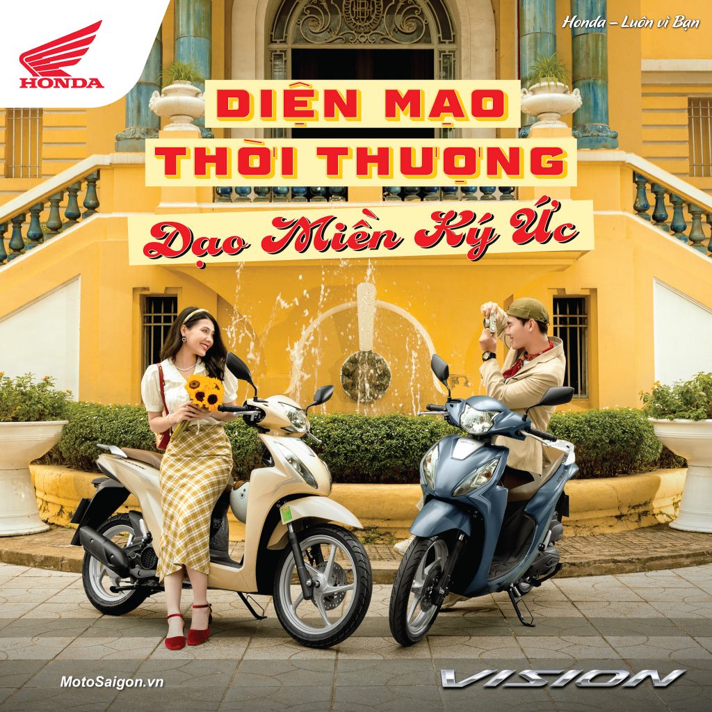 Honda Việt Nam công bố giá xe Wave Alpha, Vision mới màu Retro - Motosaigon