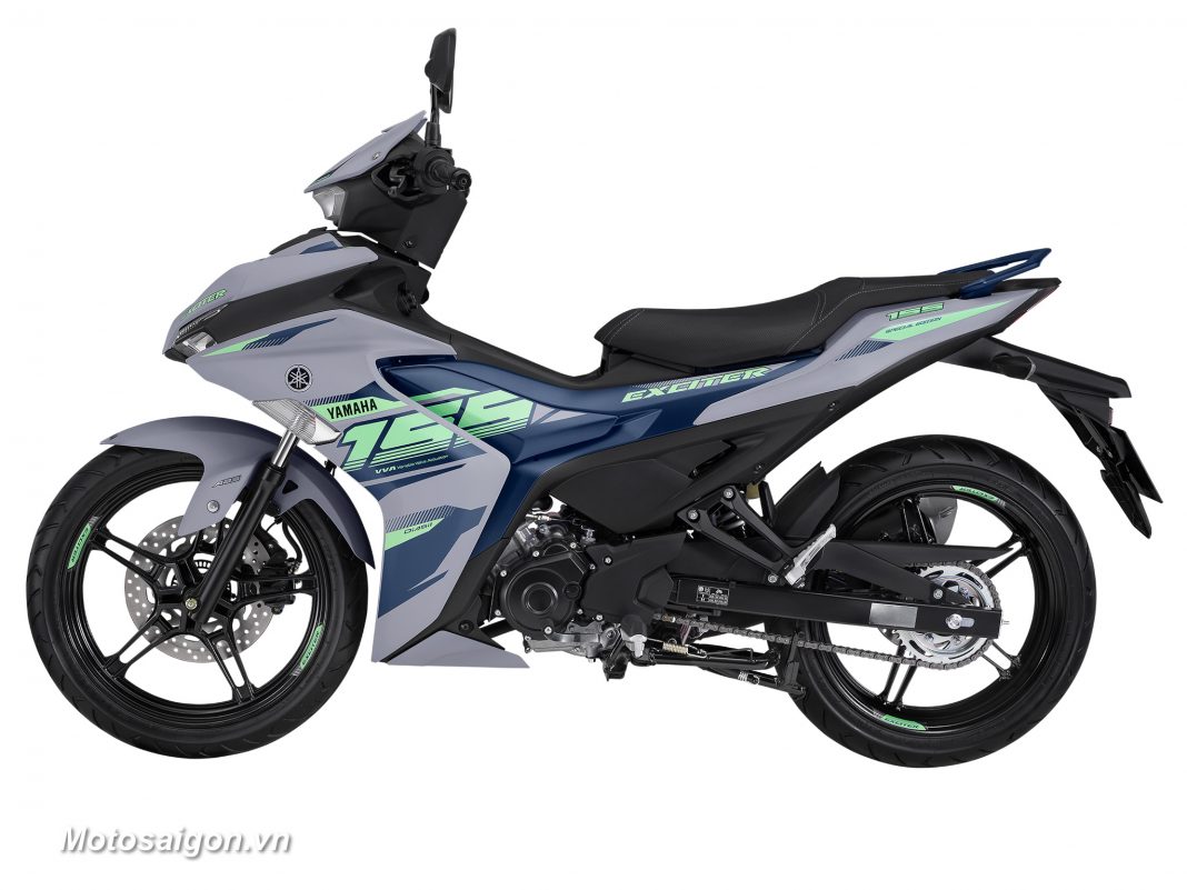 Exciter 155 ABS màu độc lạ 2024 xám xanh Grey Mint kèm giá xe - Motosaigon