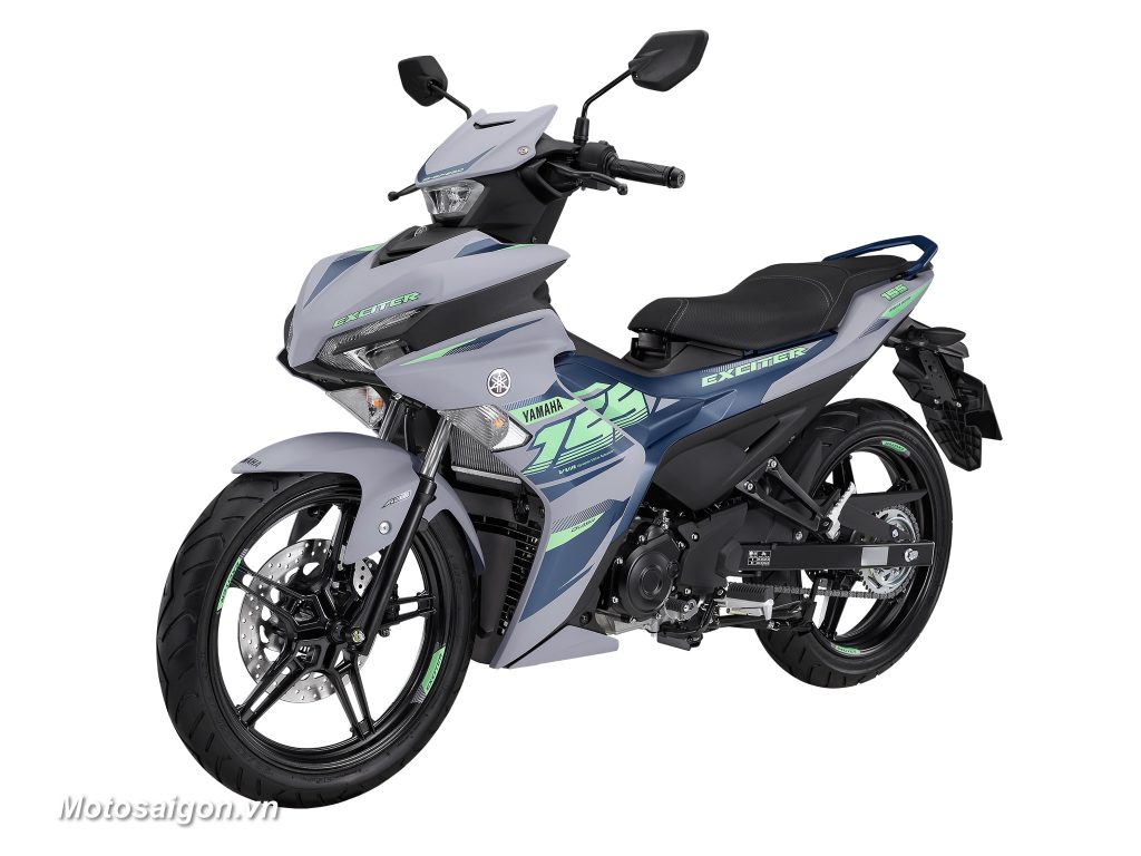 Exciter 155 ABS màu độc lạ 2024 xám xanh Grey Mint kèm giá xe - Motosaigon