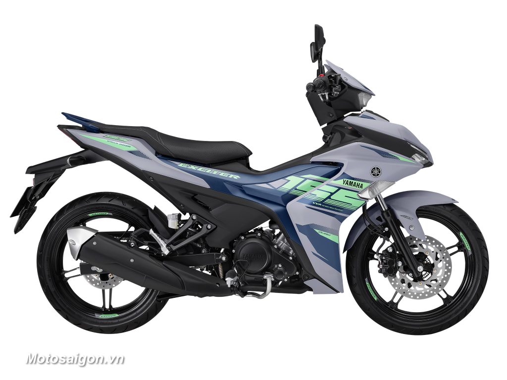 Exciter 155 ABS màu độc lạ 2024 xám xanh Grey Mint kèm giá xe - Motosaigon