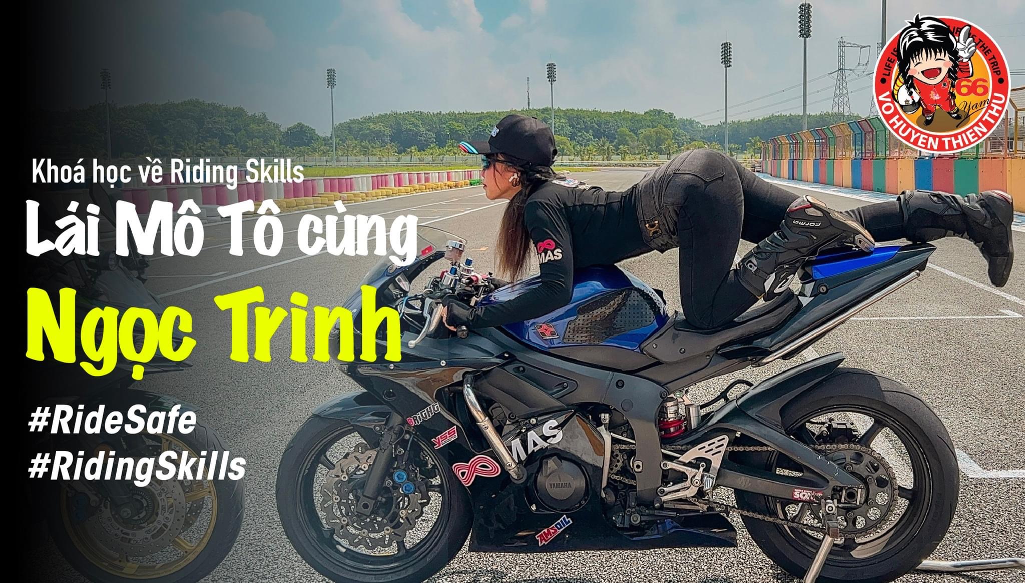 Nữ biker thử thực hiện động tác lái xe khiến Ngọc Trinh ngã xe với góc nhìn chuyên môn - Motosaigon