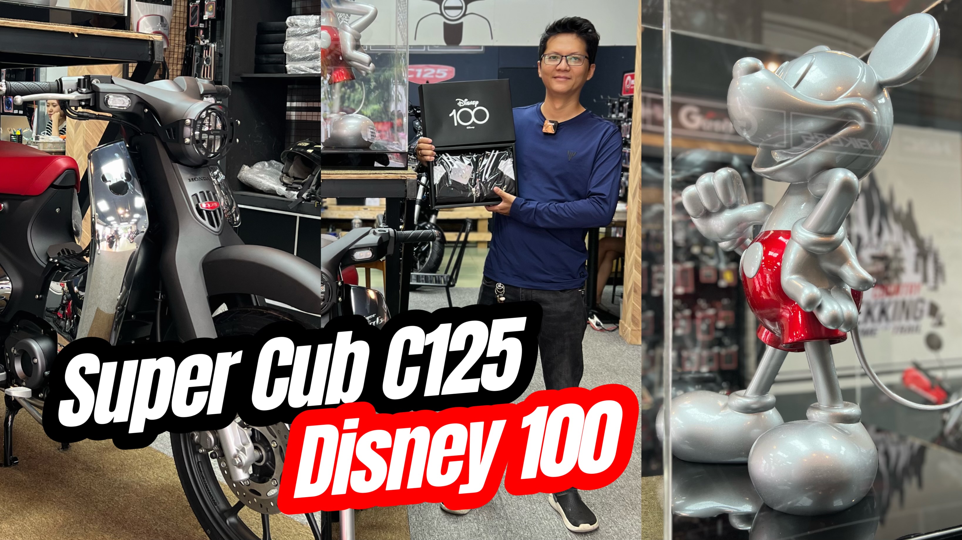 Honda Super Cub C125 Disney 100 về Việt Nam với 03 bộ chuột Mickey ...