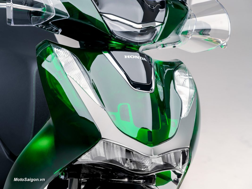 Honda Sh 2024 soi Sh125i Sh150i Vetro trong suốt màu xanh lá ngọc lục ...