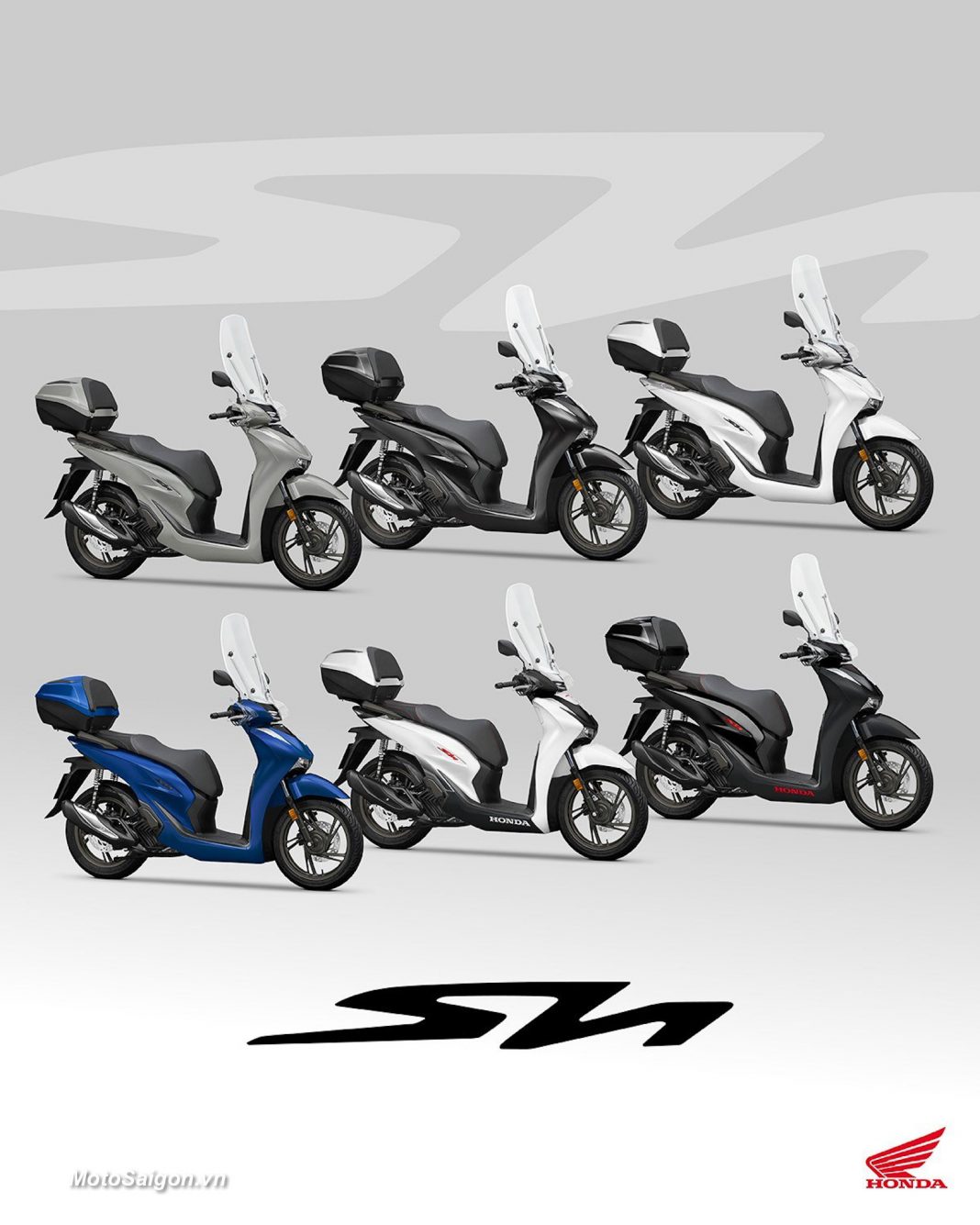 Honda Sh 2024 gồm các dòng Sh Mode Sh125i Sh150i Sh350i - Motosaigon