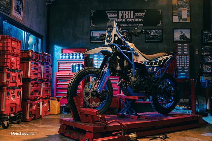 Yamaha WR155R độ Rally khung mắt cáo đèn LED dọc siêu độc - Motosaigon