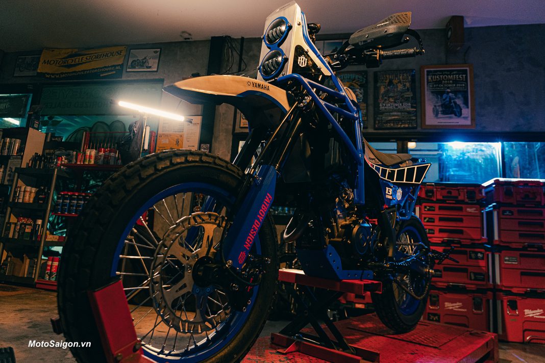 Yamaha WR155R độ Rally khung mắt cáo đèn LED dọc siêu độc - Motosaigon