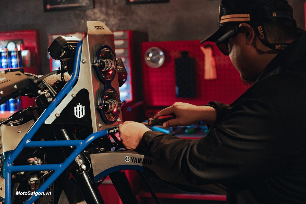 Yamaha WR155R độ Rally khung mắt cáo đèn LED dọc siêu độc - Motosaigon