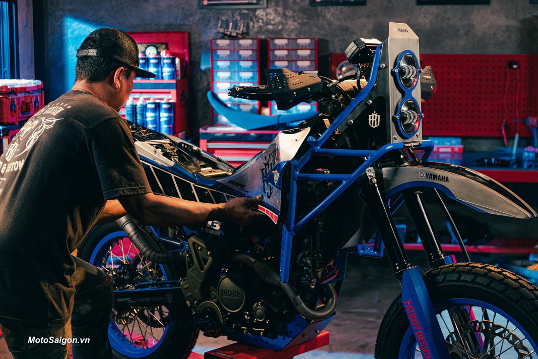 Yamaha WR155R độ Rally khung mắt cáo đèn LED dọc siêu độc - Motosaigon