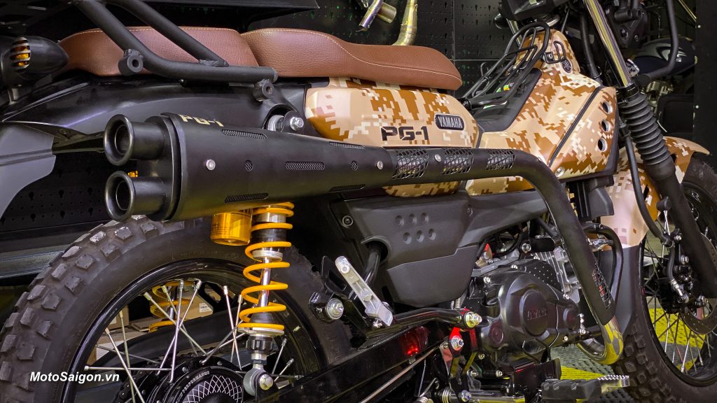 PG-1 độ pô vắt 2 nòng kèm nhiều phụ kiện đồ chơi đáng giá - Motosaigon
