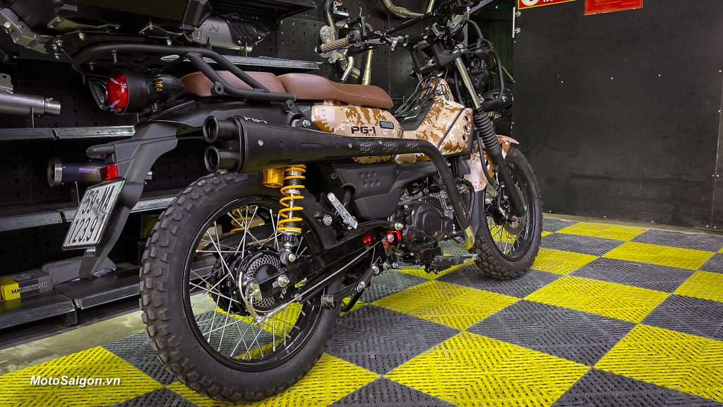 PG-1 độ pô vắt 2 nòng kèm nhiều phụ kiện đồ chơi đáng giá - Motosaigon