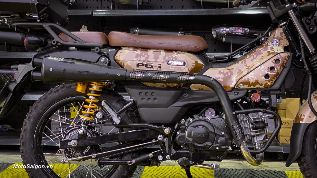 PG-1 độ pô vắt 2 nòng kèm nhiều phụ kiện đồ chơi đáng giá - Motosaigon