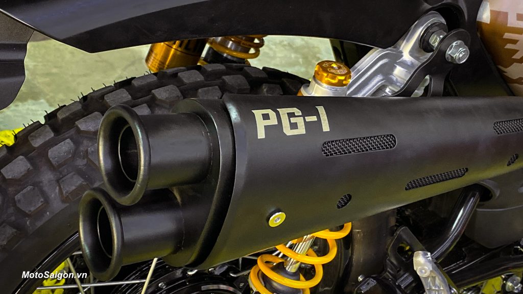 PG-1 độ pô vắt 2 nòng kèm nhiều phụ kiện đồ chơi đáng giá - Motosaigon