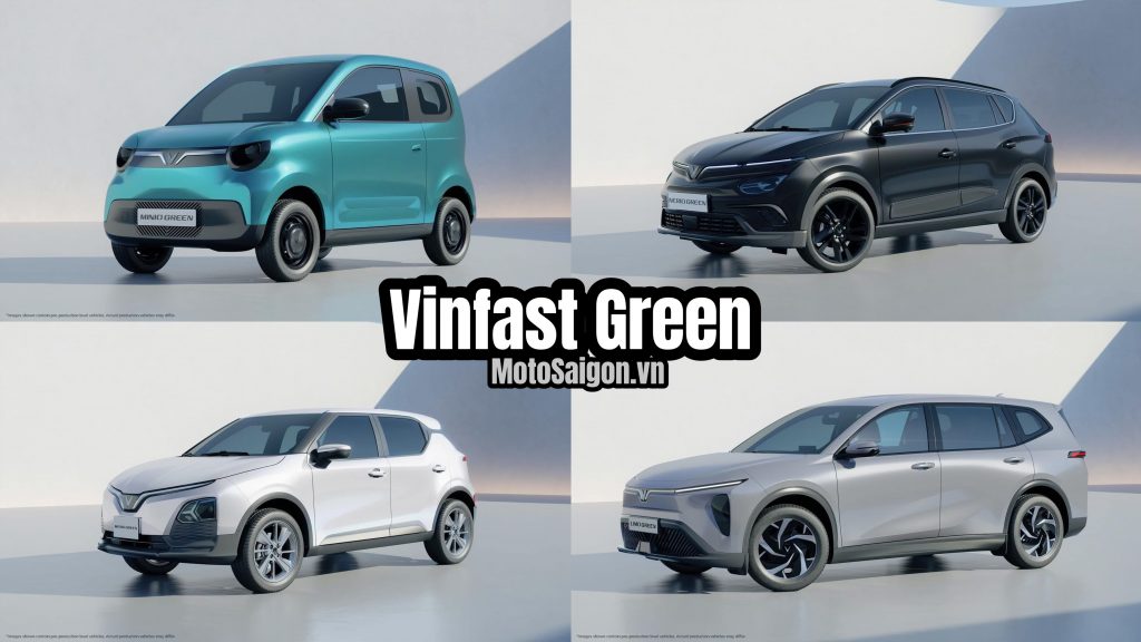 Vinfast ra mắt 4 mẫu xe điện Green 2025 Minicar SUV MPV - Motosaigon