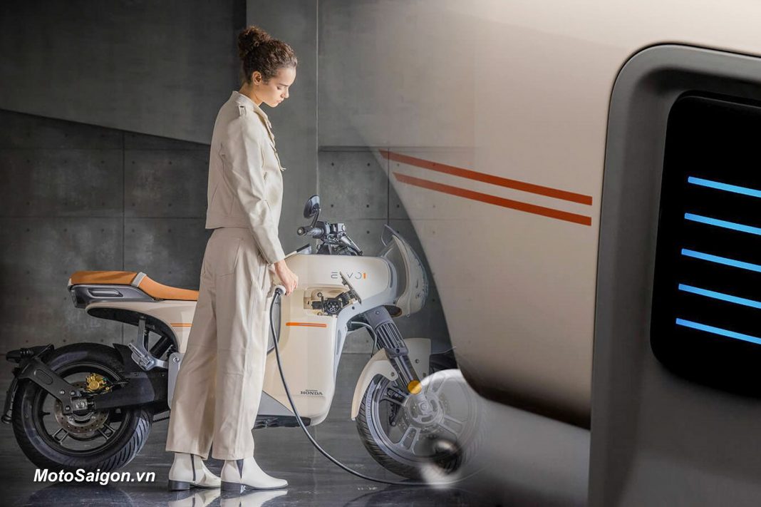 Honda E-VO xe điện mạnh hơn Sh160i đi được 170km giá bán cao - Motosaigon